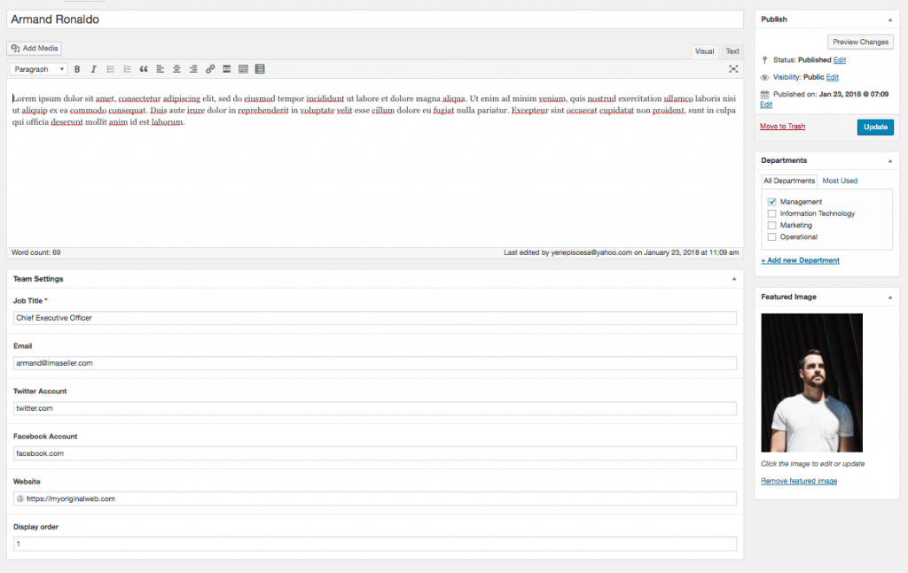 Membuat Sendiri Halaman Profile Team - Solusi Press